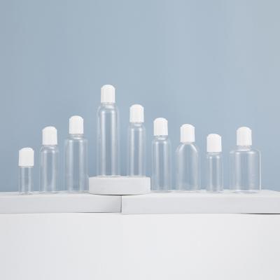 China Custom Printed Clear Plastic Screw Top Bottles With Screw Cap for sale