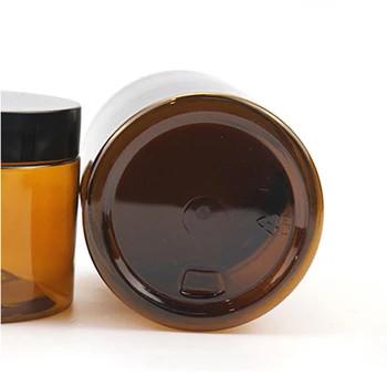 China 50Ml 100Ml 120Ml 150Ml 200Ml 4Oz Cosmetic Jar Clear Pet Plastic Cream Jars For Cosmetic for sale