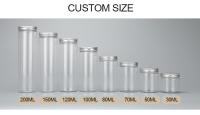 China 7oz 8oz Clear Plastic Jar Containers With Customization Options for sale