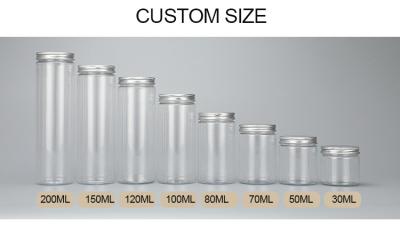 China 7oz 8oz Clear Plastic Jar Containers With Customization Options for sale