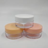 China Smooth Cosmetic Plastic Round Jar With Gasket for sale