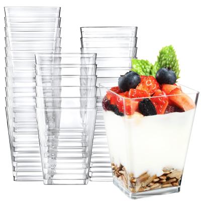 China Medium Capacity Cup For Dessert Small Cup And Dessert Tray 120ml 250ml 350ml 500ml for sale