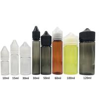 China Ture Round 10ml 15ml 30ml 60ml 80ml 100ml Screw Cap Transparent E Liquid Bottle for sale