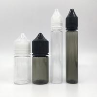 China Clear Round PET E Liquid Bottle with Screw Cap in Custom Printing Colors for sale