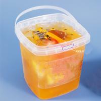 China 0.5kg Clear Plastic Leak Proof Milk Tea Water Bottles for sale
