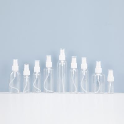 China Clear Round Transparent PET Spray Bottle With Classic Design for sale