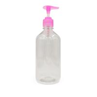 China Round Cylinder Shaped PET Lotion Bottle With Screw Pumping Cap And 24/410 Neck Finish for sale