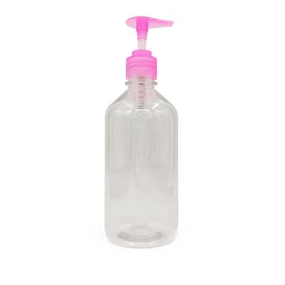 China Round Cylinder Shaped PET Lotion Bottle With Screw Pumping Cap And 24/410 Neck Finish for sale