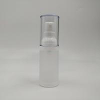 China Pink Clear Plastic PET Bottle With Silk Screening Printing And 24mm Caliber for sale