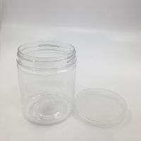 China Customized Plastic Jar Storage with Branded Clear Tamper Evident Lids for sale