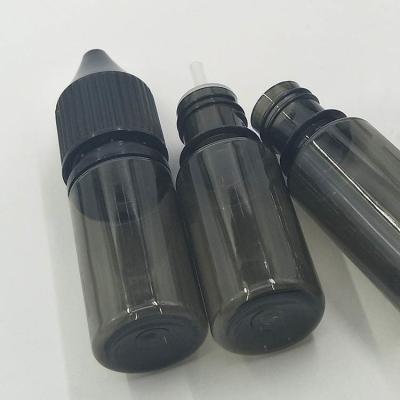 China Colorful Custom Printing 10 - 100ml Childproof Screw Cap Transparent Round  E Liquid Bottles for sale