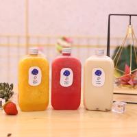 China Modern Clear Milk Tea Storage Bottles With Screw On Lids 0.5kg for sale