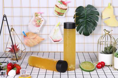 China Leakproof PET Clear Handle Milk Tea Bottles for B2B for sale