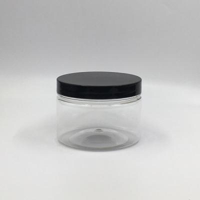 China Customizable Clear Plastic Jar Containers With Aluminum Lids For 2-8oz Capacity for sale
