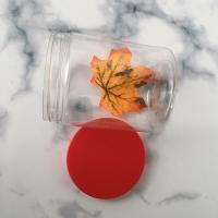 China Clear Plastic Round Jars with Lids 2oz 3oz 4oz 5oz for sale