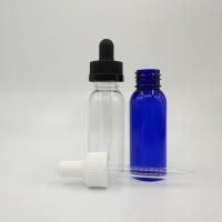 China Smooth Surface Custom Logo Black Glass Dropper Bottles For Liquid Packaging for sale