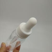 China Customized Logo Printed Smooth Transparent Plastic Dropper Bottles / Plastic Dropper Jars For Liquid for sale