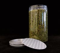 China Custom Label Plastic Jar for Spices Wide Plastic Jars clear Plastic Jar with Lid in Stock for sale