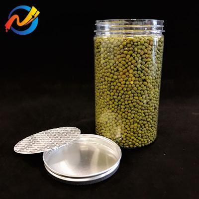 China Smooth Surface Plastic Cosmetic Jar Within Customized Printing And Pressure Sensitive Gasket for sale