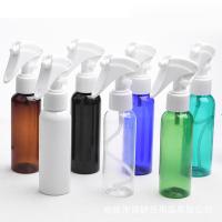 China Customizable Pink Clear Plastic Bottle / Pump Action PET Bottle For Cosmetic Dispensing for sale