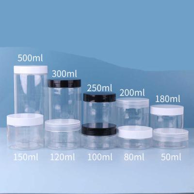 China Custom Printing 85 Diameter Plastic Jars With Double Sealed Lids And Affordable for sale