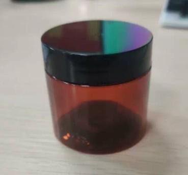 China Sealing 100ml Plastic Cosmetic Jar with Pressure Sensitive Gasket and Customized Printing for sale