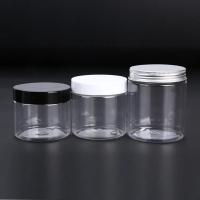 China Smooth Surface Plastic Cosmetic Jar in Transparent Design for Skincare Essentials for sale