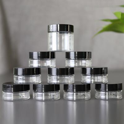 China Customized Printing Plastic Cosmetic Jar 10ml 15ml 30ml 60ml 80ml 100ml 120ml 150ml Transparent For Cosmetic Packaging for sale