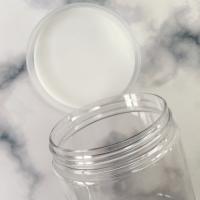 China Plastic Storage Jars With Lids Wide Mouth Cosmetic Plastic Jars for sale