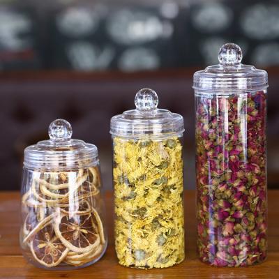 China Custom Printing Transparent Plastic Jars for Transparent Packaging Solution for sale