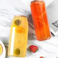 China Low Price Plastic clear Cans Plastic Soda Can with Lid Disposable Plastic Cans with Good Quality for sale