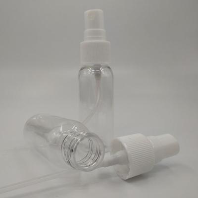 China Hand Sanitizing Mist Spray Bottle With Custom Logo Eco Friendly PET Plastic Refillable for sale