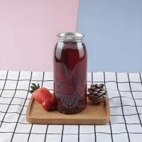 China Support logo Transparent Plastic Soda Cans Plastic Sealable Cans Beverage Plastic Cans with Aluminum Lids for sale