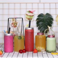 China Handle Milk Tea Bottles Leak-proof Square Round Shape Perfect for Commercial Beverage Distributors and Retailers for sale