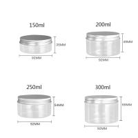 China Aluminum Foil Sealing Plastic Jar Containers 65mm Diameter Clear Plastic Body Allows Easy Product Visibility and Inspection for sale