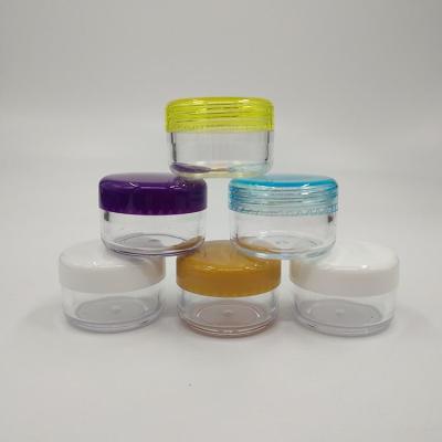 China Transparent Plastic Cosmetic Jar Durable Leak Proof Container Ideal for Creams Lotions and Skincare Products Packaging for sale