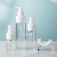 China Clear Plastic Lotion Bottles Featuring PE Collar Material Sample Provided Suitable for Personal Care and Beauty Product Packaging for sale