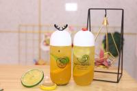 China Handle Milk Tea Bottles Medium Capacity Square Round Design Convenient Packaging Solution for Beverage Industry for sale