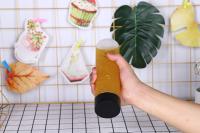China Handle Yes Bubble Tea Jugs Square Round Sturdy Clear Plastic Containers Suitable for Commercial Beverage Serving for sale