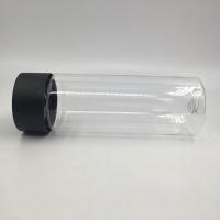 China Insulation Milk Tea Bottles Clear Screw-on Lid Leak Proof Durable Plastic Containers Ideal for Cold Hot Beverage Storage for sale