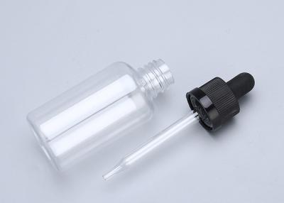 China Smooth Surface 30ml Plastic Dropper Bottles Excellent Sealing Capability for sale