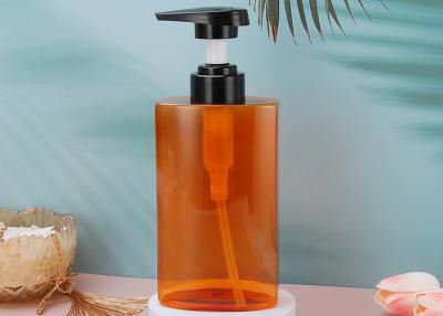 China Hand Soap Empty Plastic Lotion 450ml PET Pump Bottle With Black Pump for sale