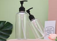 China Refillable ISO9001 Flat PET Pump Bottle 300ml 700ml Dispensing Lotions Shampoos for sale
