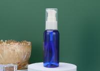 China Blue SGS Plastic Lotion PET Pump Bottles 60ml BPA Free for sale