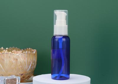 China Blue SGS Plastic Lotion PET Pump Bottles 60ml BPA Free for sale