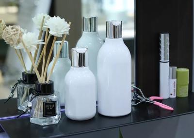 China UV Electroplated Cap Plastic Lotion Bottles HDPE Collar Material and PMMA Plastic Varieties for Skincare for sale