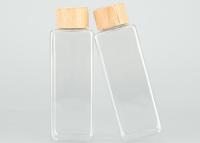 China Leakproof 200ml Plastic Screw Top Bottles With Bamboo Lids for sale