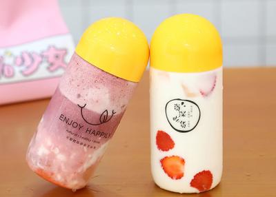 China Transparent 500ml Milk Tea Bottles for sale