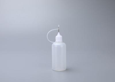 China 50ml Squeezable Plastic Washing Up Liquid Bottle Reusable With Steel Needle Dropper for sale