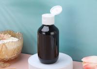 China Amber Flip Top Cap PET Lotion Bottles 120ml For Cosmetic Toner Cream for sale
